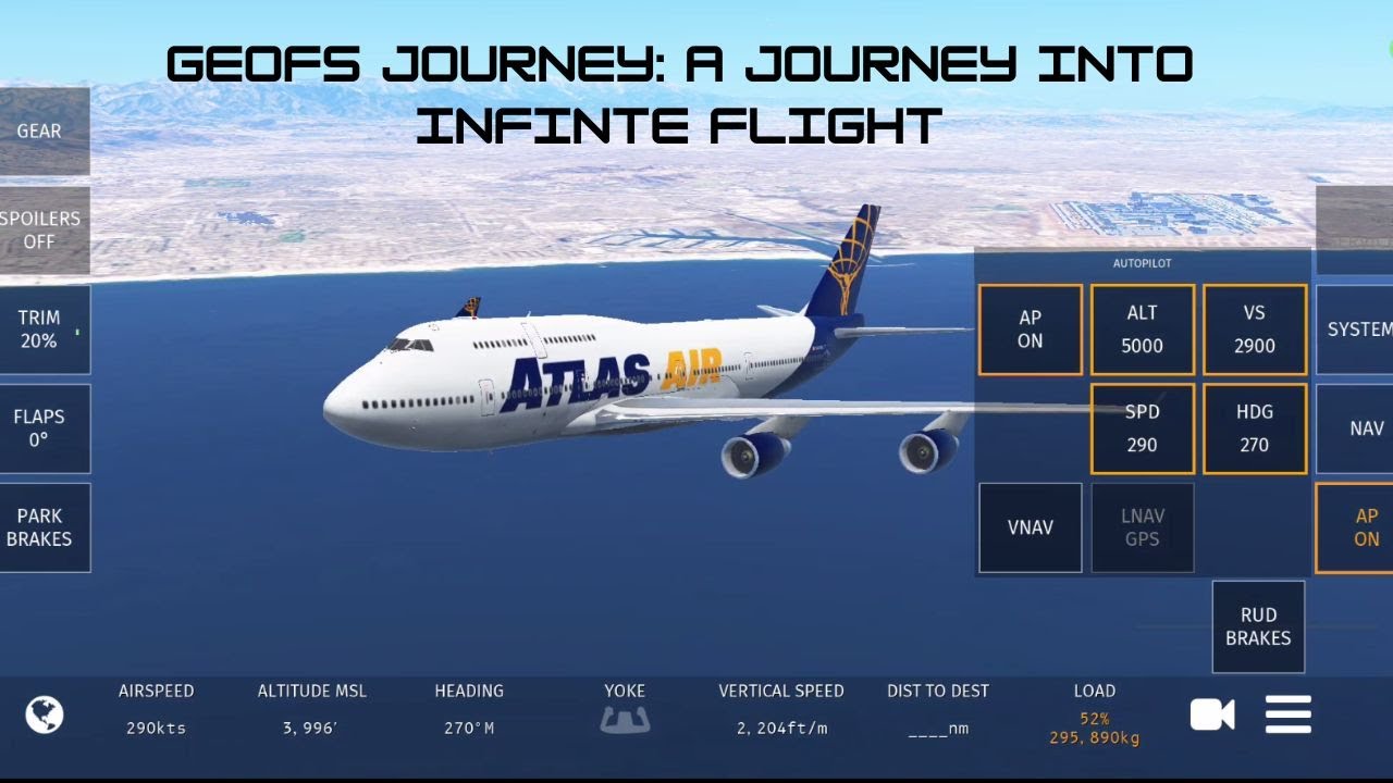 My first takeoff in infinite flight - YouTube