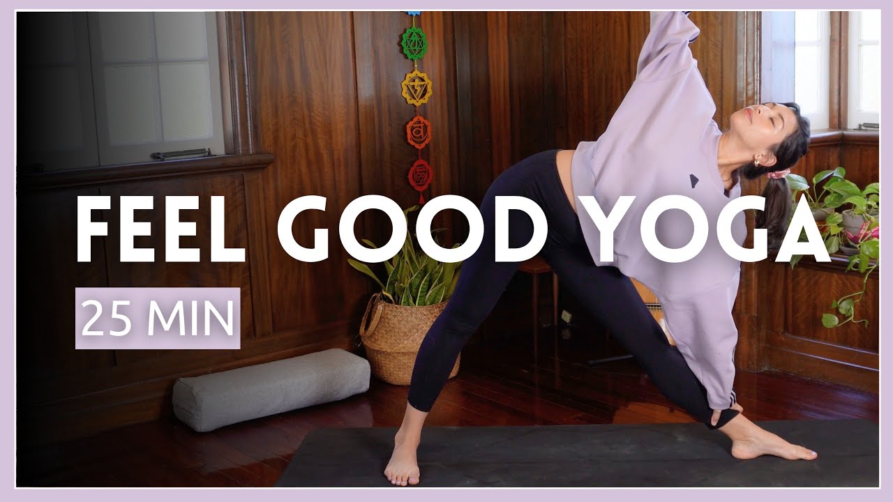 Feel Good Yoga | 25 Min Daily Vinyasa Flow to Reset & Energize - YouTube