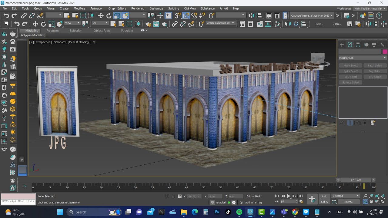 Convert Image to 3d Object 3ds in Max .Turn image in to 3d model in 3d ...
