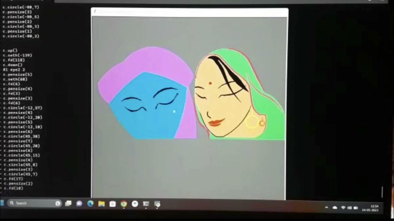 Radha Krishna Image On Python Python Radhakrishna Youtube