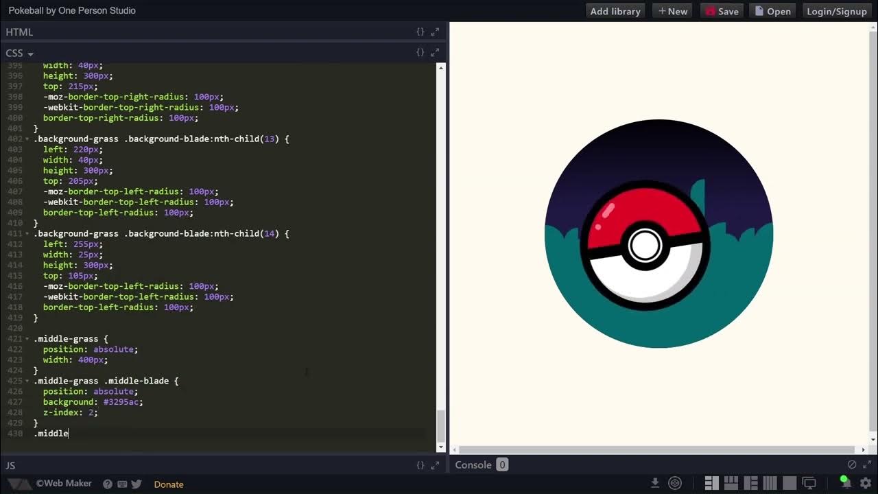 Animating a Rolling POKEBALL with HTML & CSS: A Journey Beyond Keyframes - YouTube