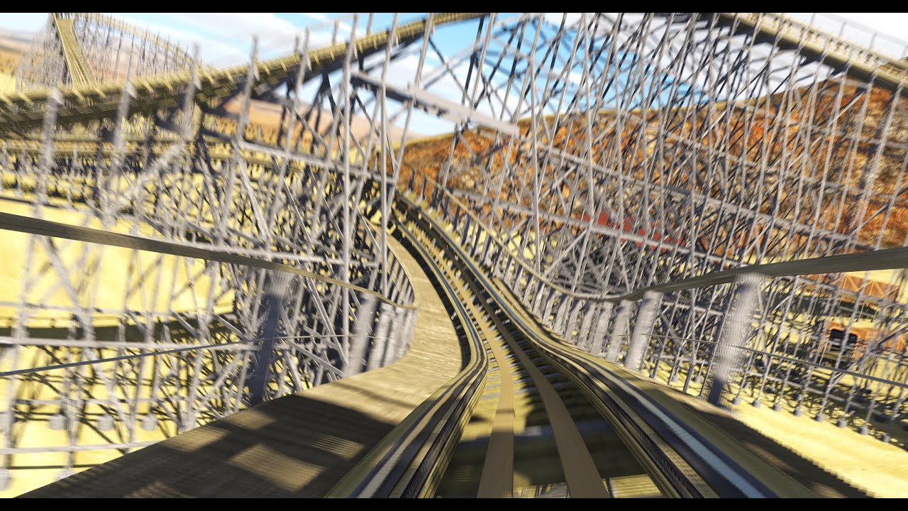 Sand Viper - Terrain Influenced GCI Wooden Coaster - NoLimits 2 Roller Coaster Simulation - YouTube