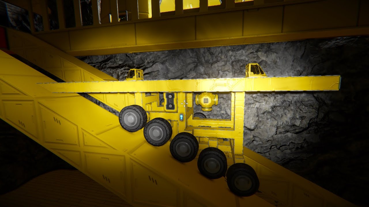 Space Engineers sloping elevator - YouTube