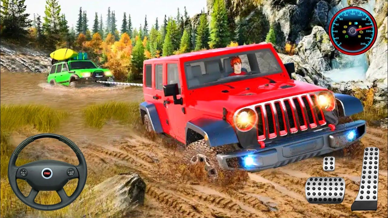 Offroad Jeep Uphill Driving Simulator - 4x4 Real Prado Mountian Climb ...