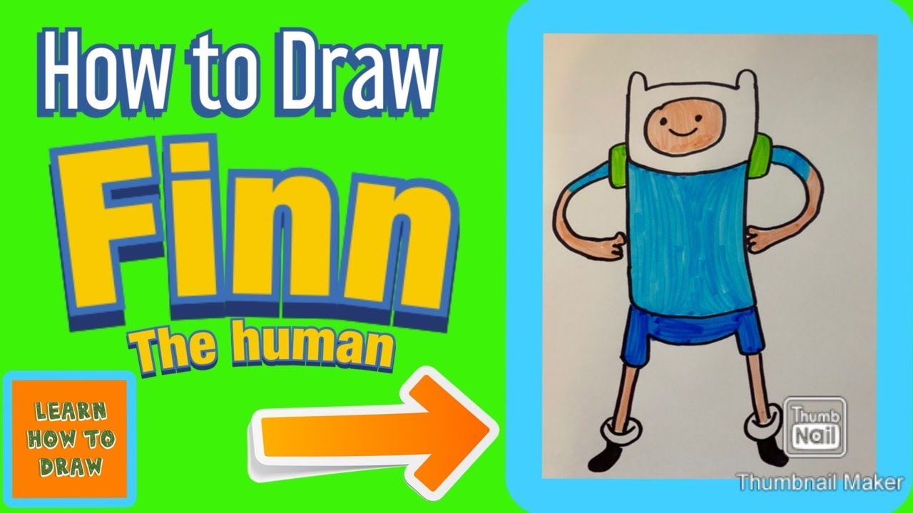 How to Draw Finn the Human step by step - YouTube