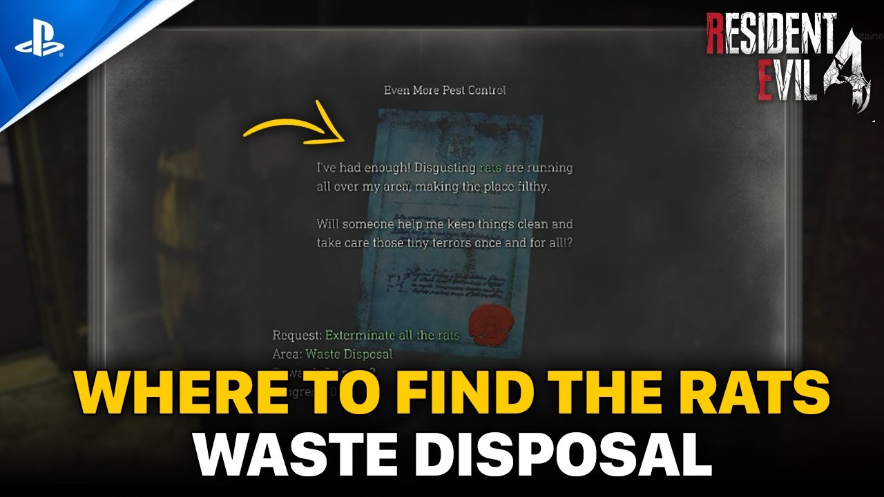 Resident Evil 4 Remake: Where To Find The Rats In The Waste Disposal ...