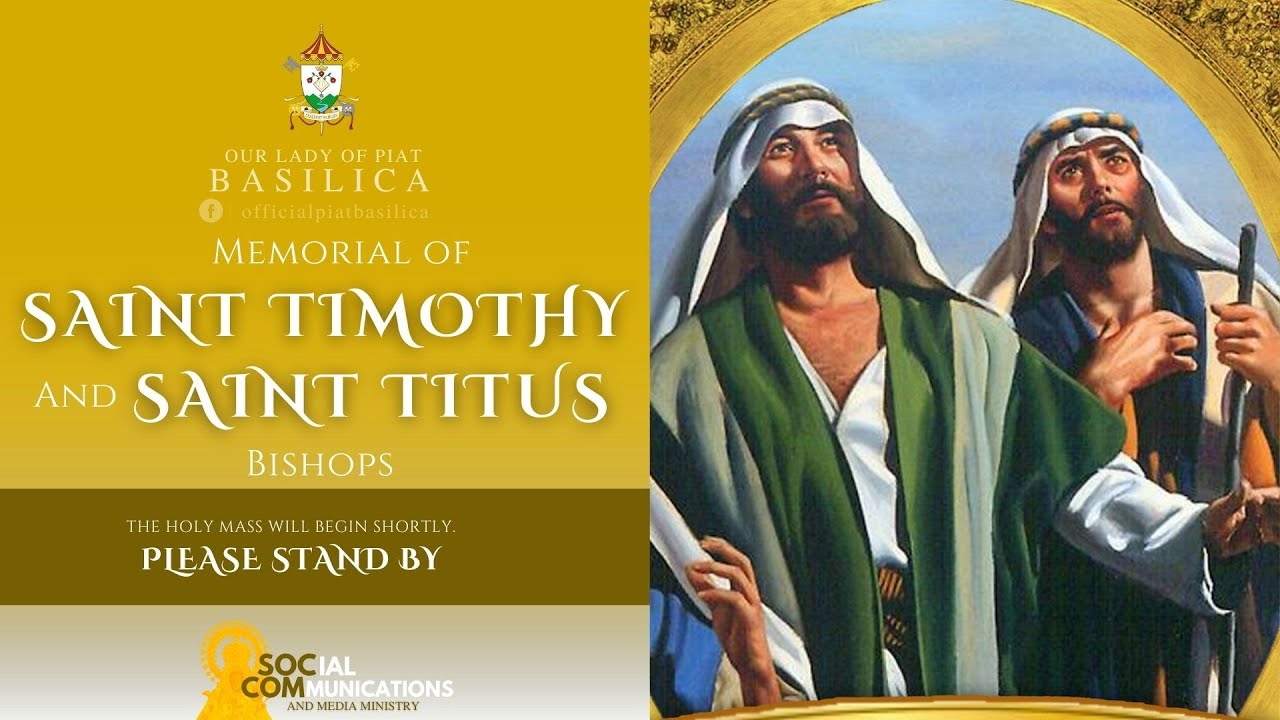 EUCHARISTIC CELEBRATION I 26 JANUARY 2023 I THURSDAY I MEMORIAL OF ...