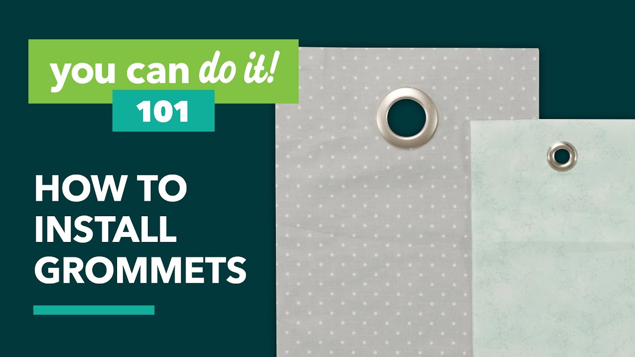Grommet Installation How To Install Grommets In Fabric Curtains You