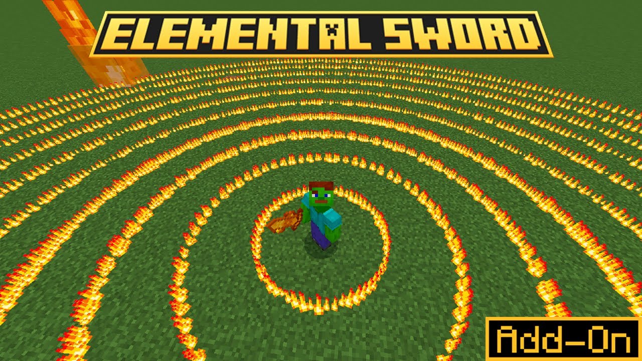 Elemental Sword Add-On Minecraft Bedrock 1.21.x Download - YouTube