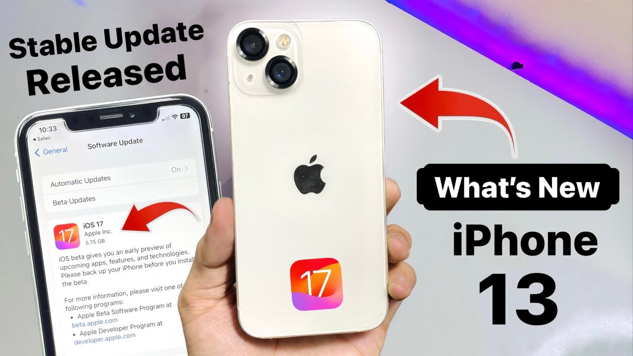 iOS 17 Final version on iPhone 13 - Whats New on iPhone 13 - YouTube