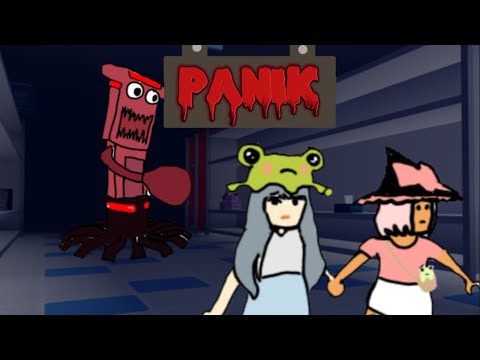 WE GOT TRAPPED IN A GROCERY STORE WITH A EVIL ROBOT!!! (Roblox Panik ...
