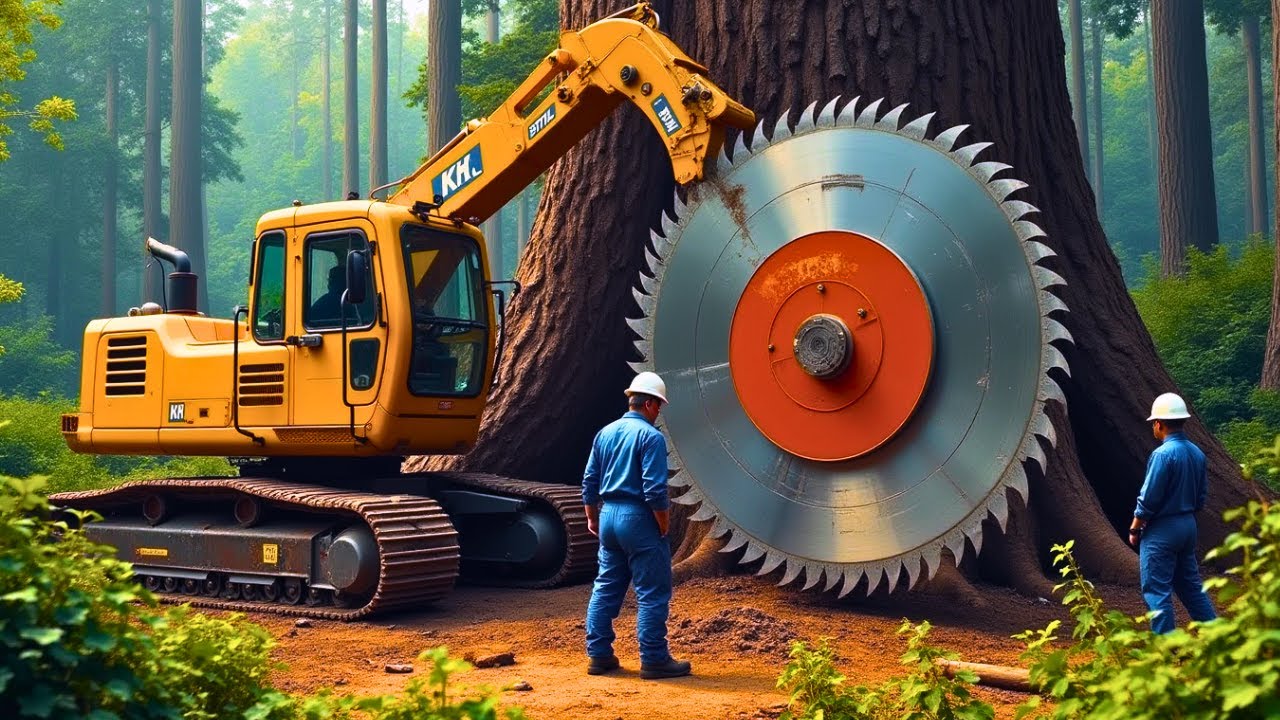 81 CRAZY Powerful Wood and Forestry Machines You Won't Believe - YouTube