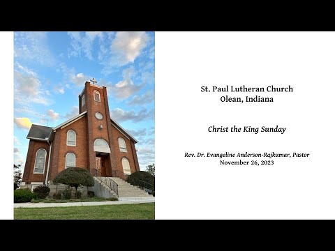 Christ The King Sunday at St. Paul Lutheran Church, Olean, Indiana ...