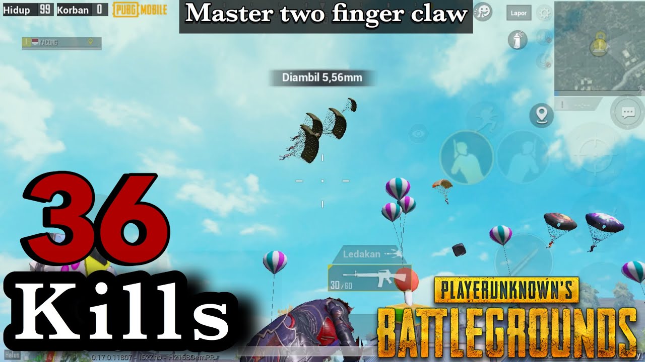MASTER OF TWO FINGER CLAW !!! SOLO VS SQUAD 36 KILLS TOTAL PUBG MOBILE ...