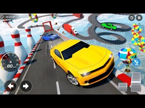 Auto Vs Cars@ #151 Muscle Car Stunts Mega Ramps Super Speed Games - YouTube