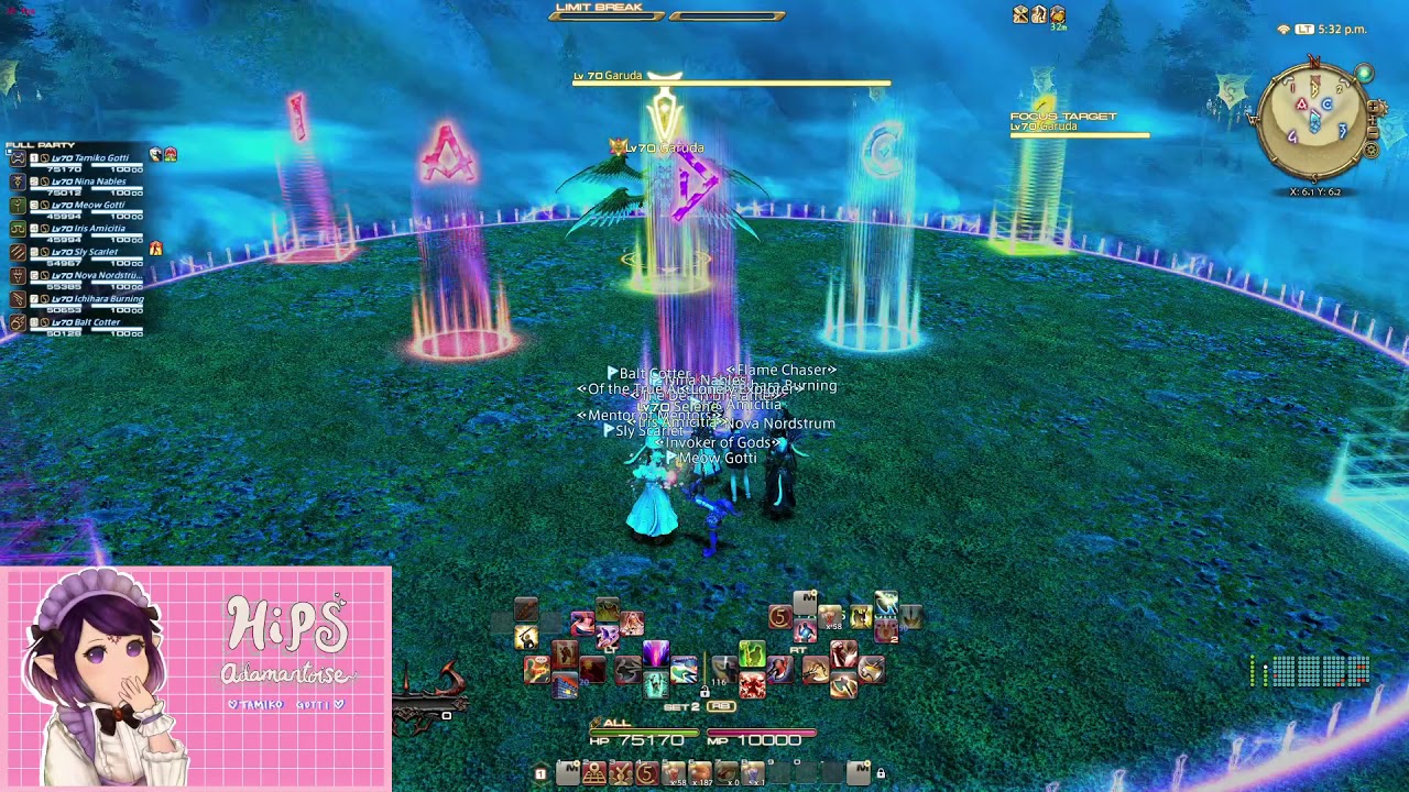 FFXIV - FU - Ultimate Weapon UWU prog.... Ifirit maybe??? - YouTube