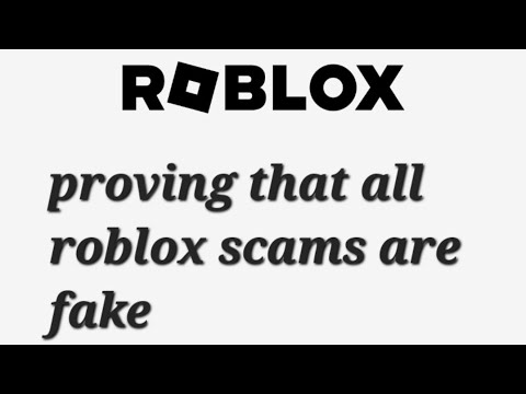 Roblox proving that all roblox scams are fake - YouTube