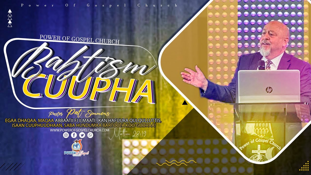CUUPHAA [ #BAPTISM ] Pastor Pat Simmons PGC 2023 - YouTube