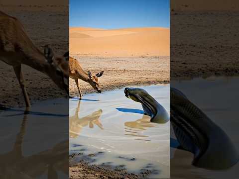 Anaconda Attack Deer In Pond|Wildlife||Animal's Video #wildlife #anaconda #snake #animals
