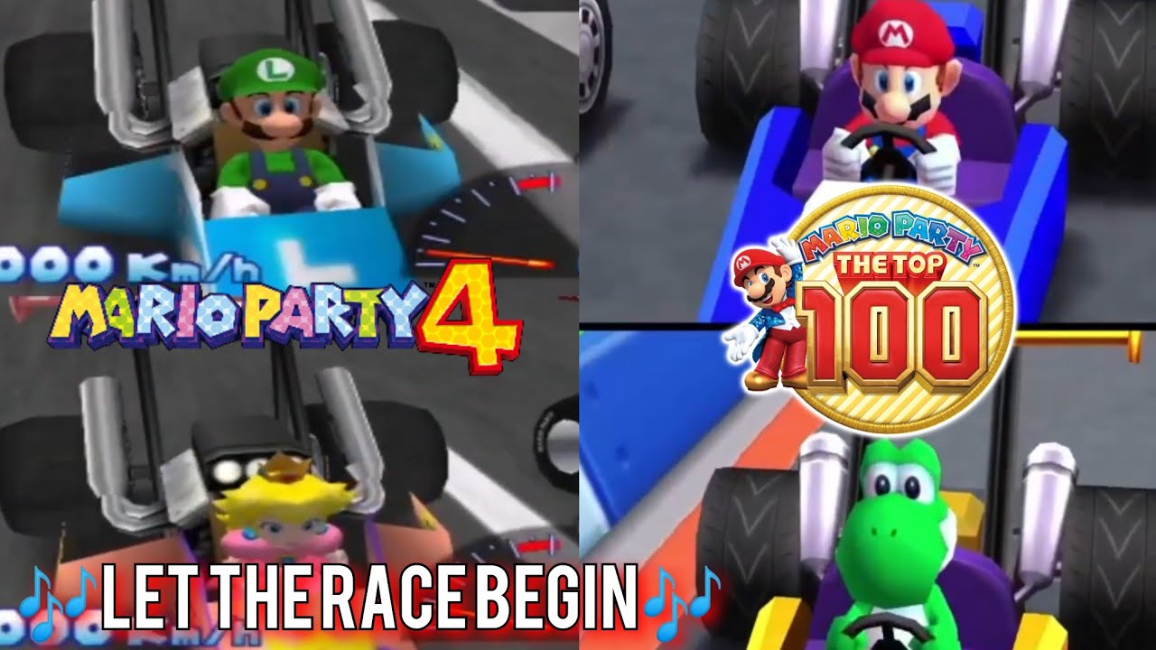 Mario Party 4 & Top 100-Mario Speedwagons (Let the Race Begin) - YouTube