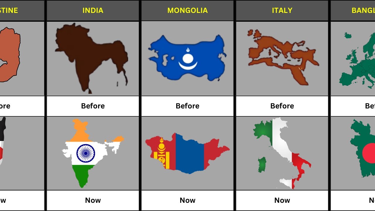 Country Map Before And Now - YouTube