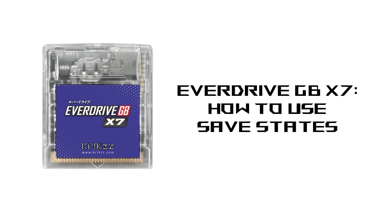 Everdrive GB X7: How to use Save States - YouTube