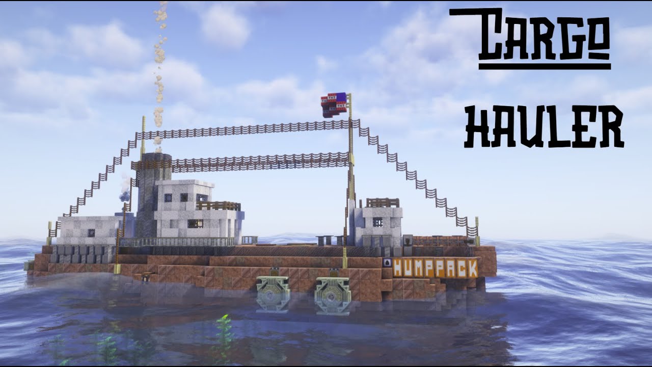Working Cargo hauler boat in Minecraft! - YouTube