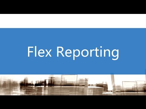 Flex Reporting - YouTube