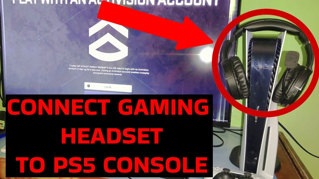 How to connect any Wireless Gaming Headset with Microphone to PS5 ...