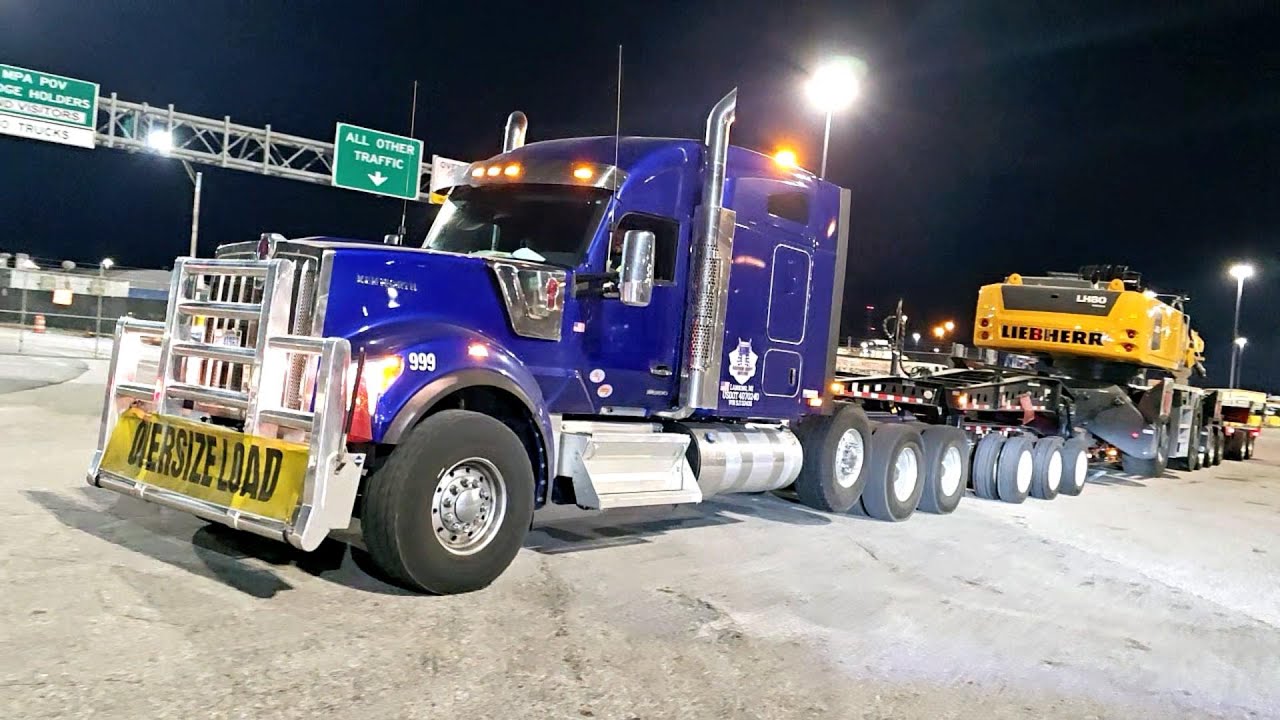 Nextgen Heavy Haulers 2025 Kenworth W990 Hauling Liebherr LH80 Material ...