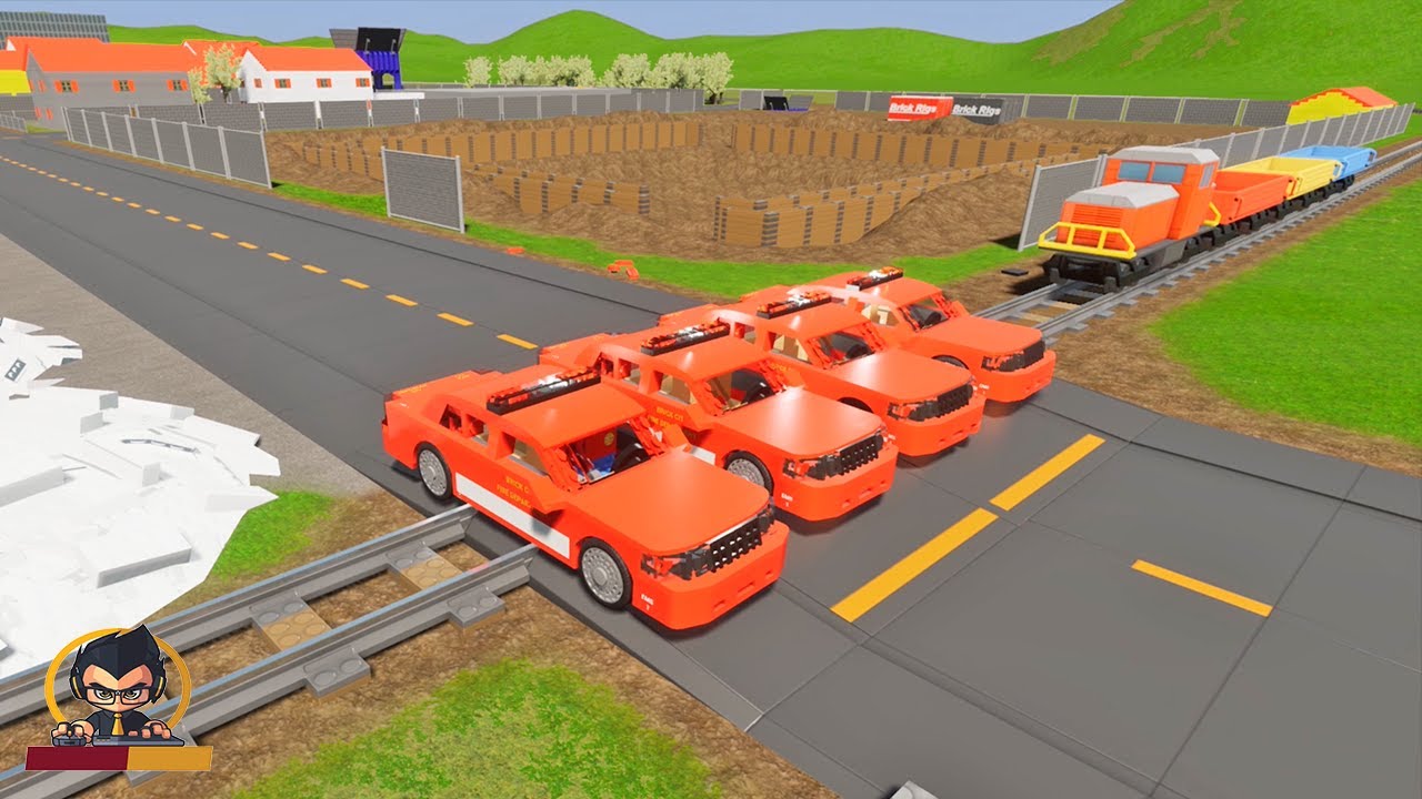 MAJOR TRAIN CRASHES #101 - Lego Toy Car Destruction - Brick Rigs ...