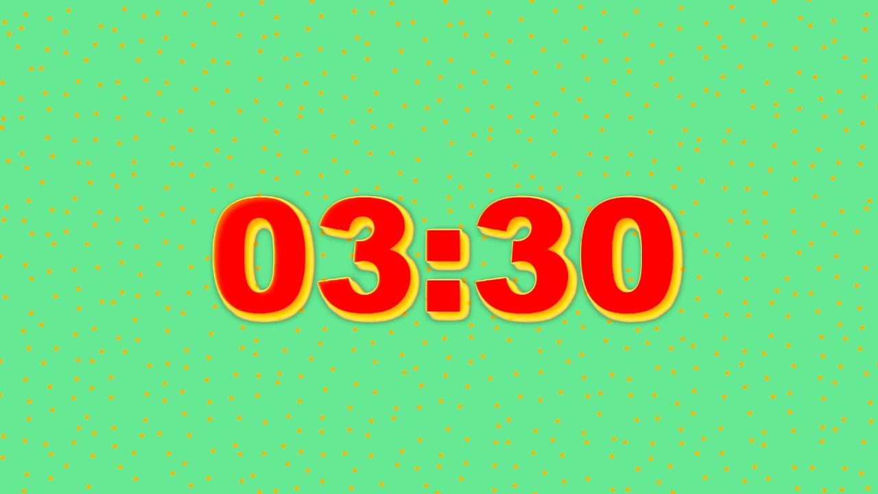 3 Minute 30 Second Timer | Focus Timer | 3:30 Minutes Countdown - YouTube