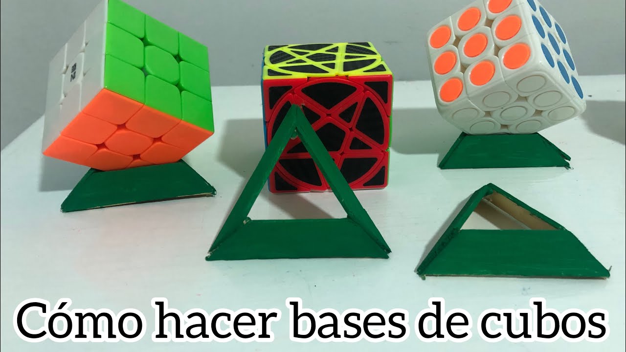 Cómo hacer bases para tus cubos fáciles, sencillas y rápidas - YouTube