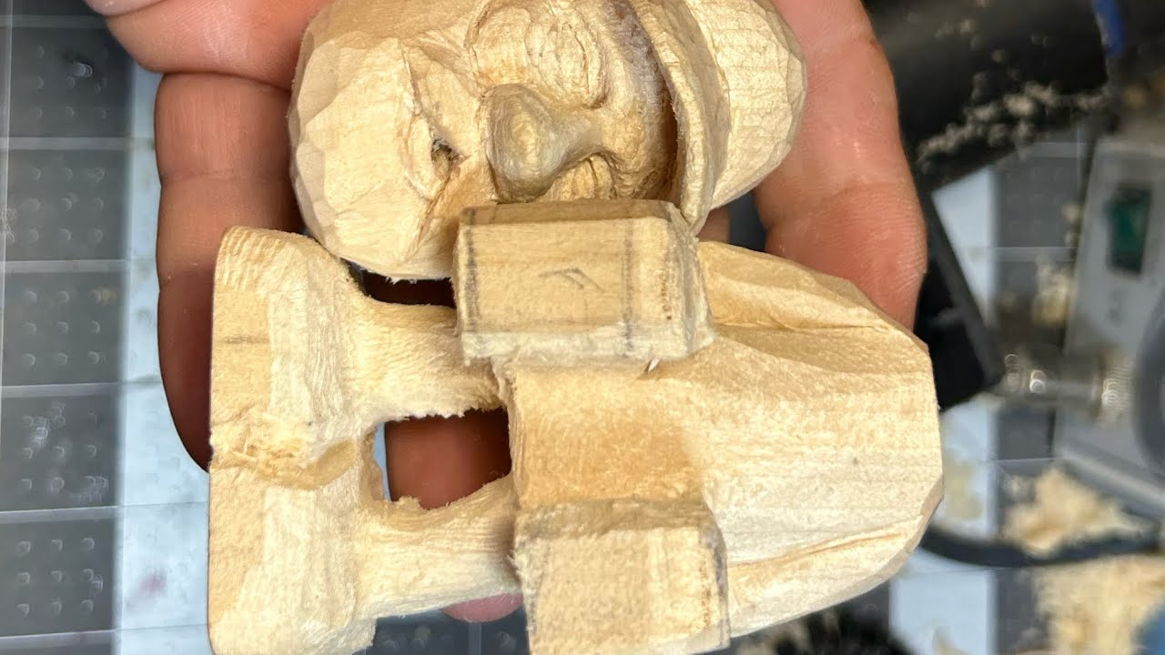 Paint and assembly of basswood bb head - YouTube