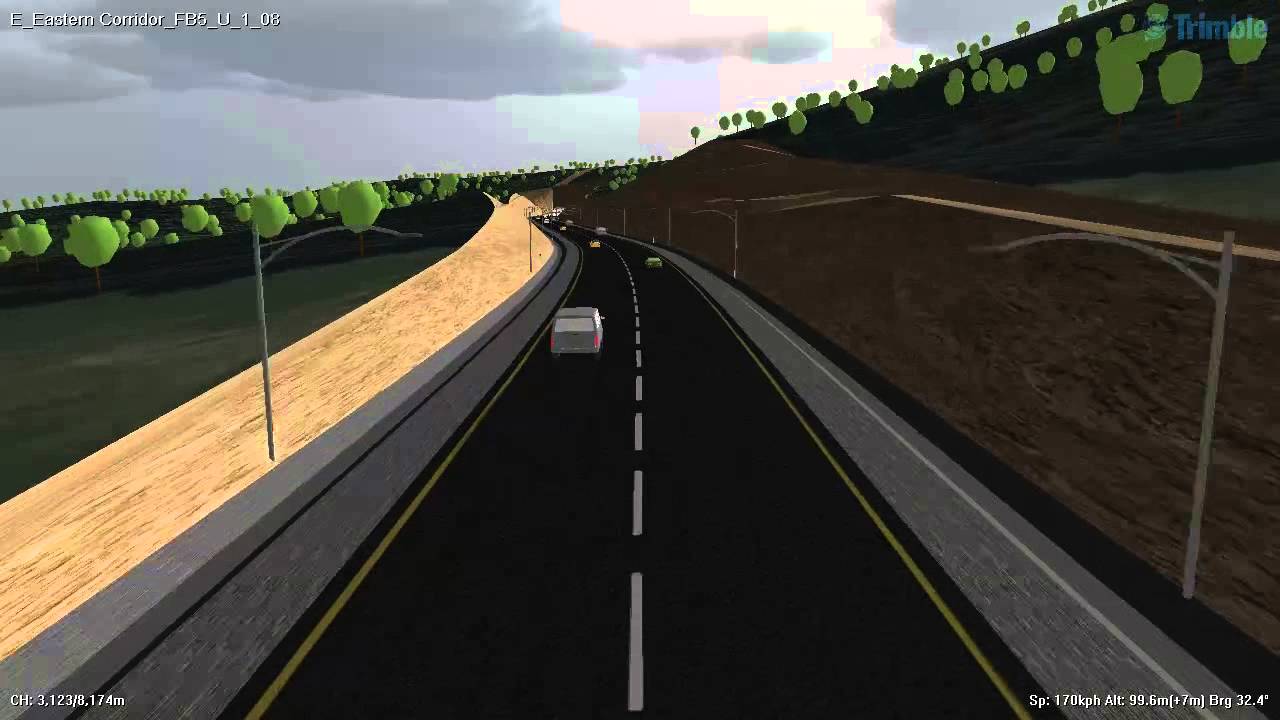 Trimble Quantm Version 8 Visualizer: Road Alignment - YouTube
