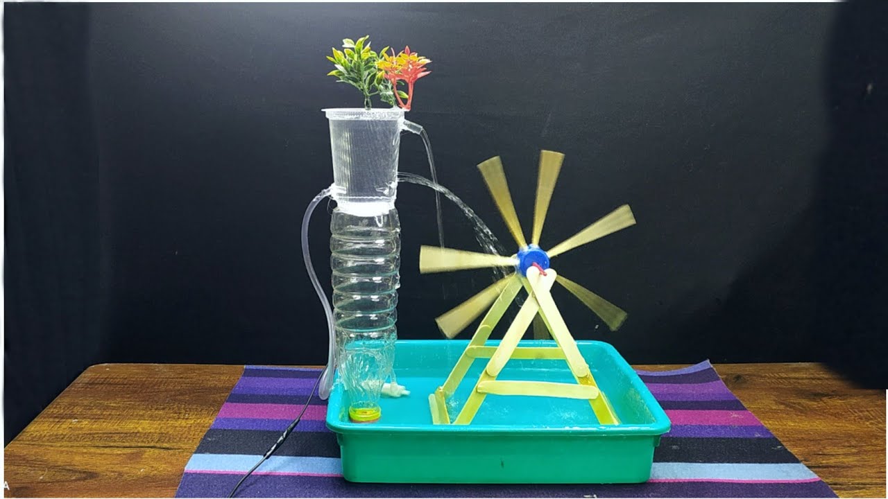 How To Make A Water Wheel Without Electricity || DIY Water Wheel - YouTube