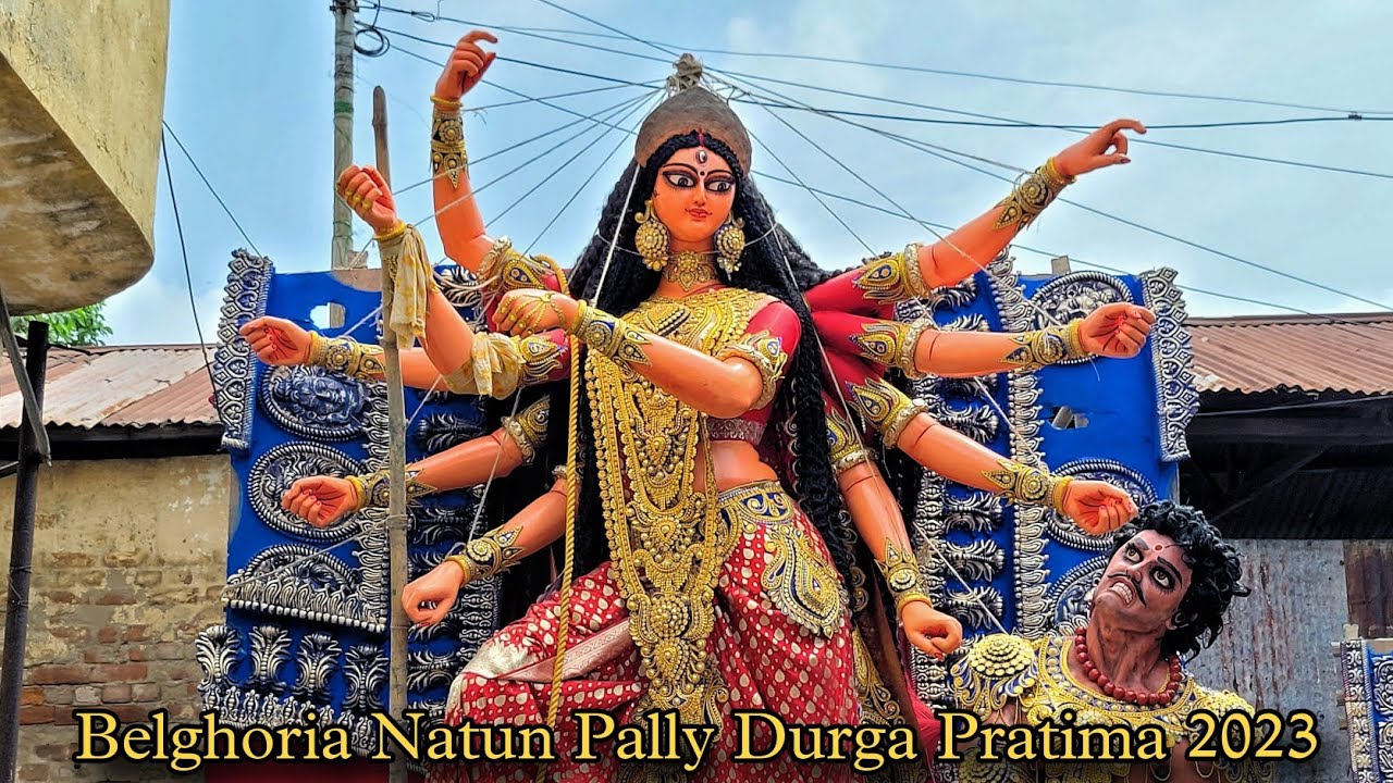 Durga Puja 2023 | Belghoria Natun Pally Durga Pratima Going To Pandal ...