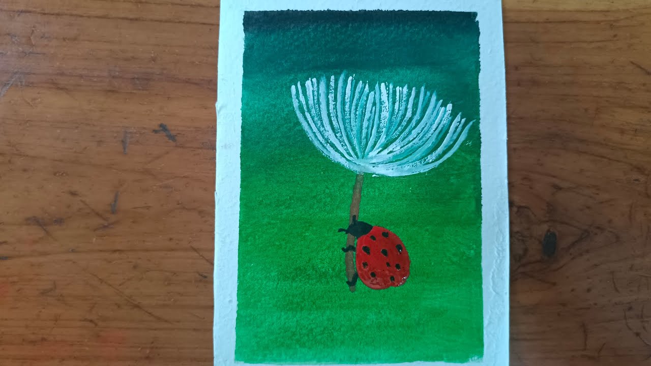 How to paint ladybug step by step for beginners 🐞 #paintingtutorial # ...