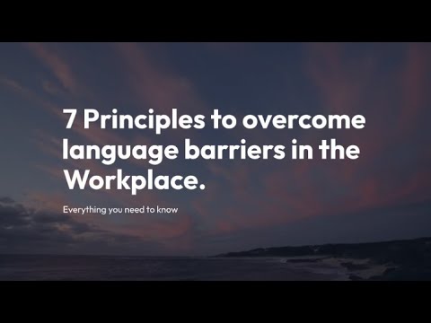 How to Overcome Language Barrier in Job or Workplace. - YouTube