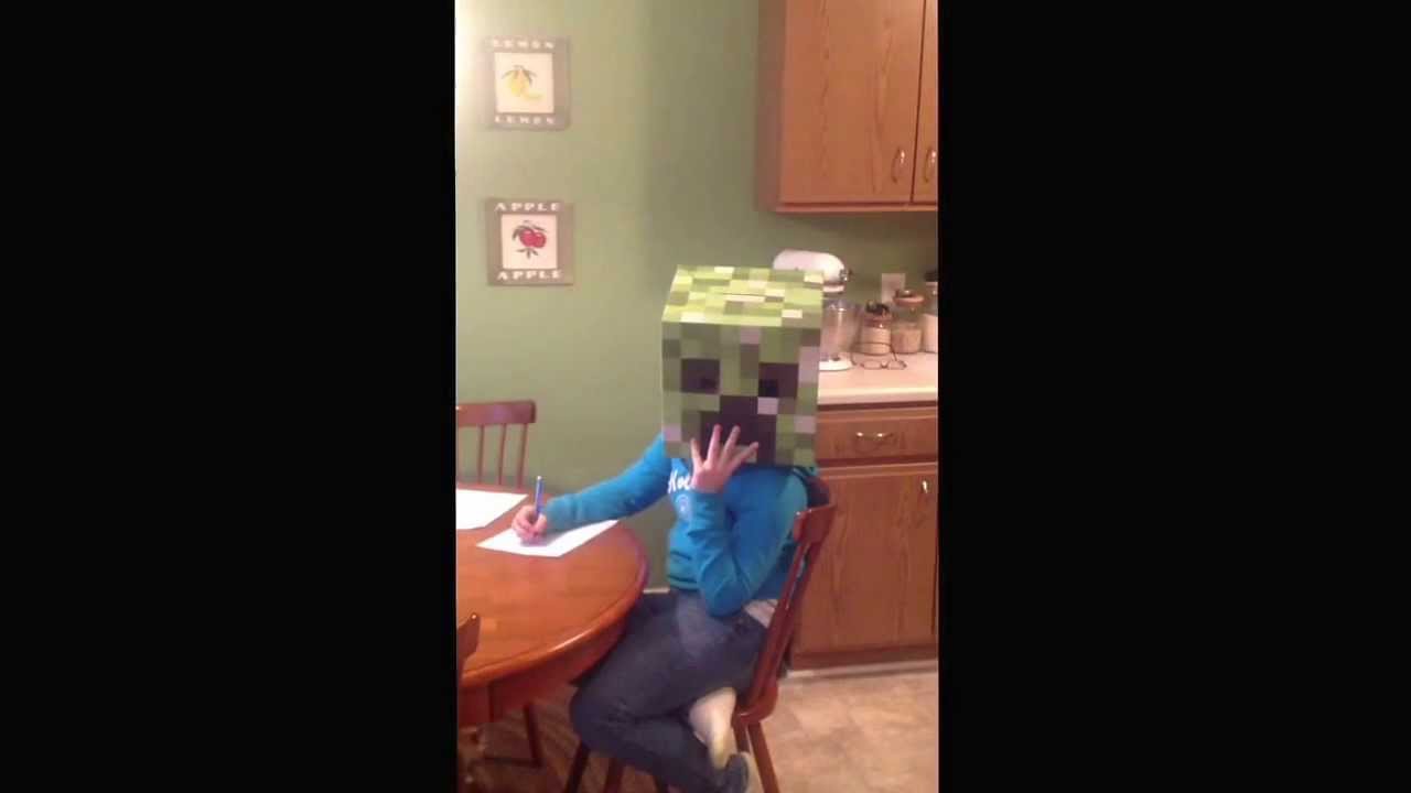 Minecraft homework - YouTube