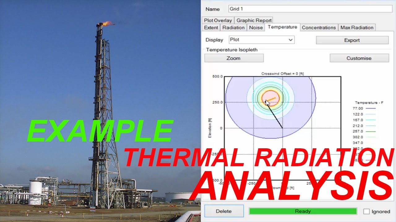 Example Heat Radiation Analysis by FlareSim - YouTube