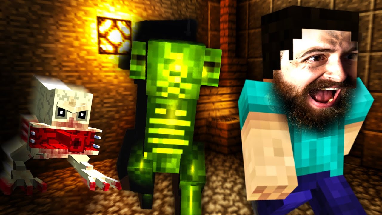 This Minecraft HORROR GAME has the WEIRDEST Mobs.. | A Craft of Mine ...