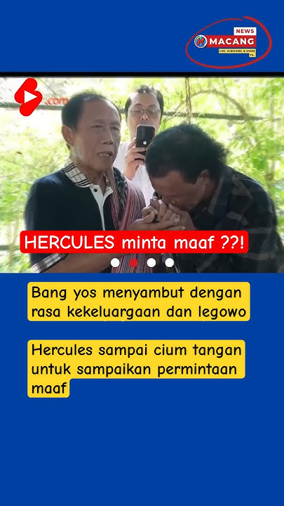 Viral...Hercules Cium Tangan Minta Maaf ke Sutiyoso - YouTube
