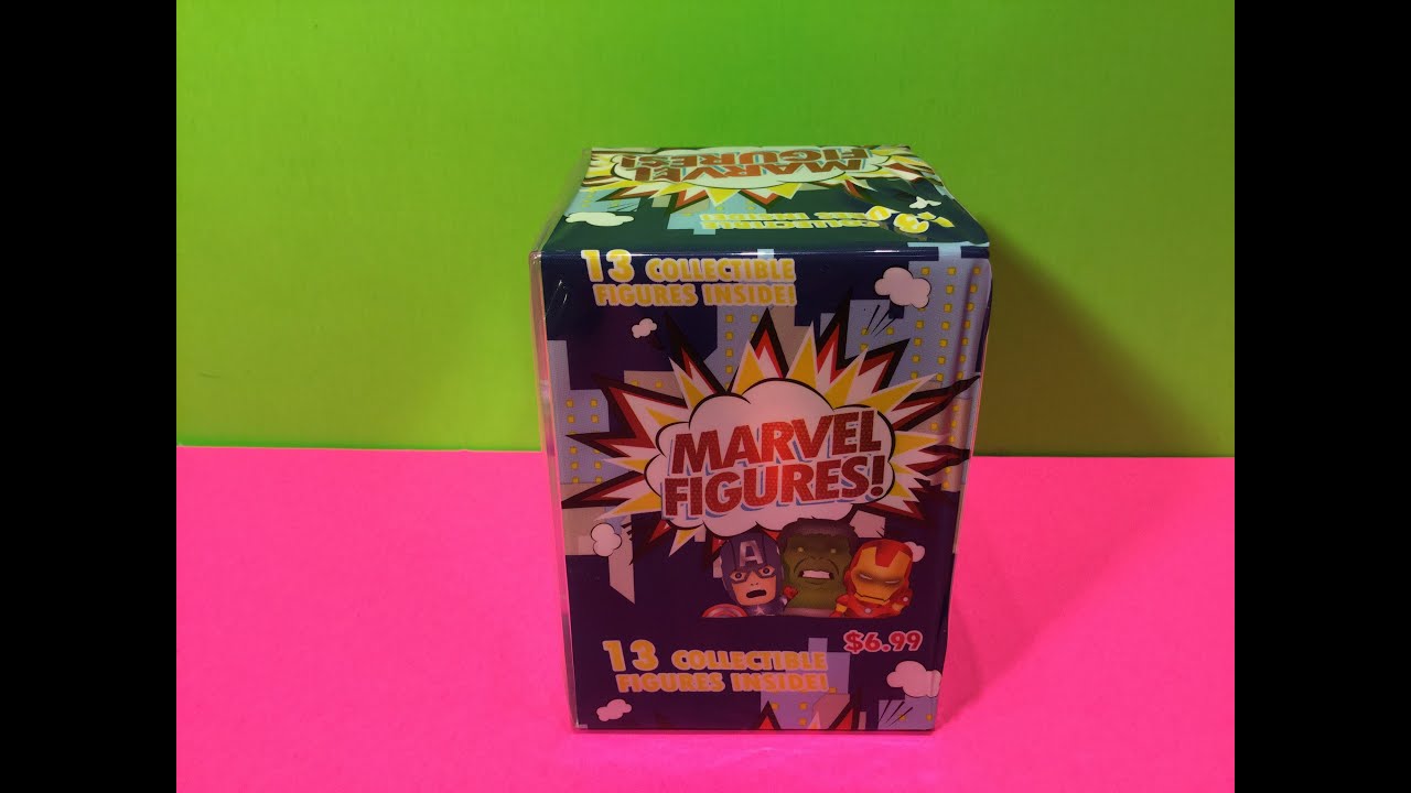Marvel Collectible Figures In a Cube Captain America Iron Man - YouTube