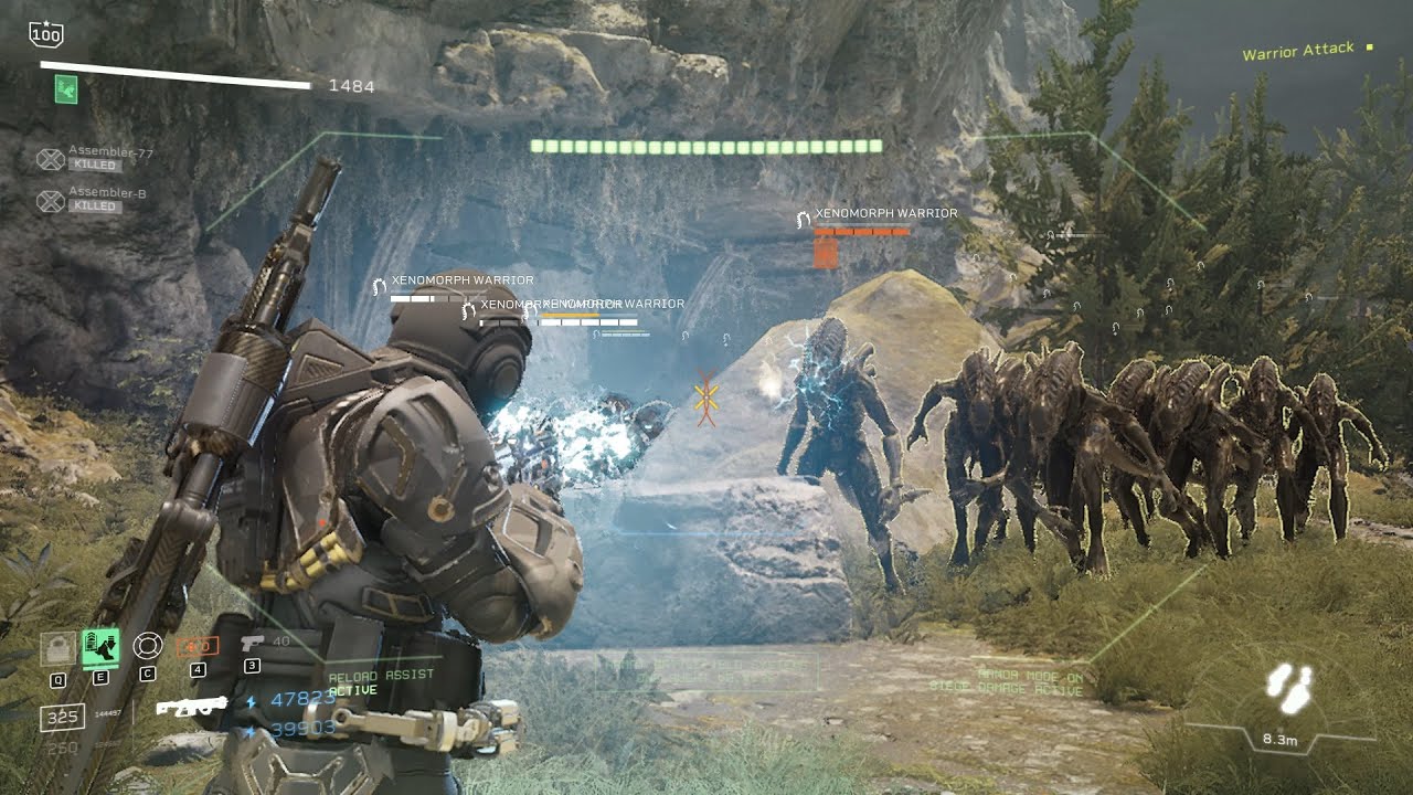 Aliens: Fireteam Elite Mod Xenomorph Warrior Swarm - YouTube