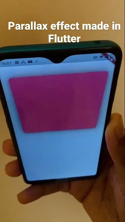 Parallax effect made using Flutter, VelocityX and Sensor_Plus - YouTube