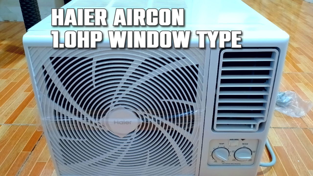 Haier HW-09MCQ13 1.0hp window type aircon - kayang palamigin buong ...