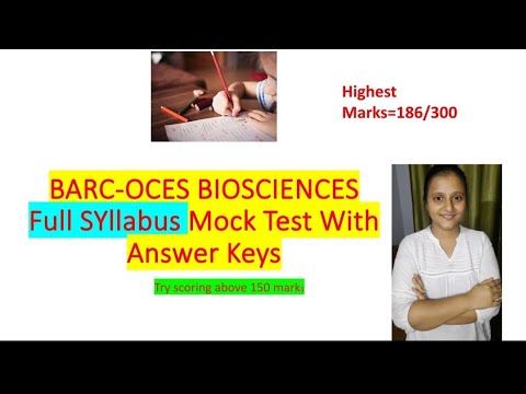 BARC Biosciences Mock test full length with answer key by Manisha ...