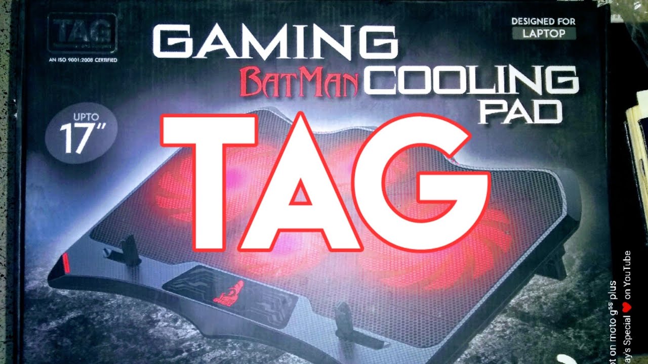 TAG Batman Gaming Laptop Cooling Pad for Lenovo Legion - YouTube