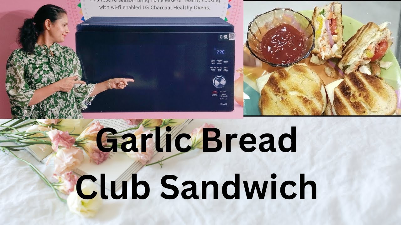 Garlic Bread Club Sandwich । Microwave - YouTube